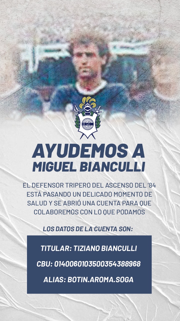 ¡Ayudemos a Miguel Bianculli! – Club de Gimnasia y Esgrima La Plata